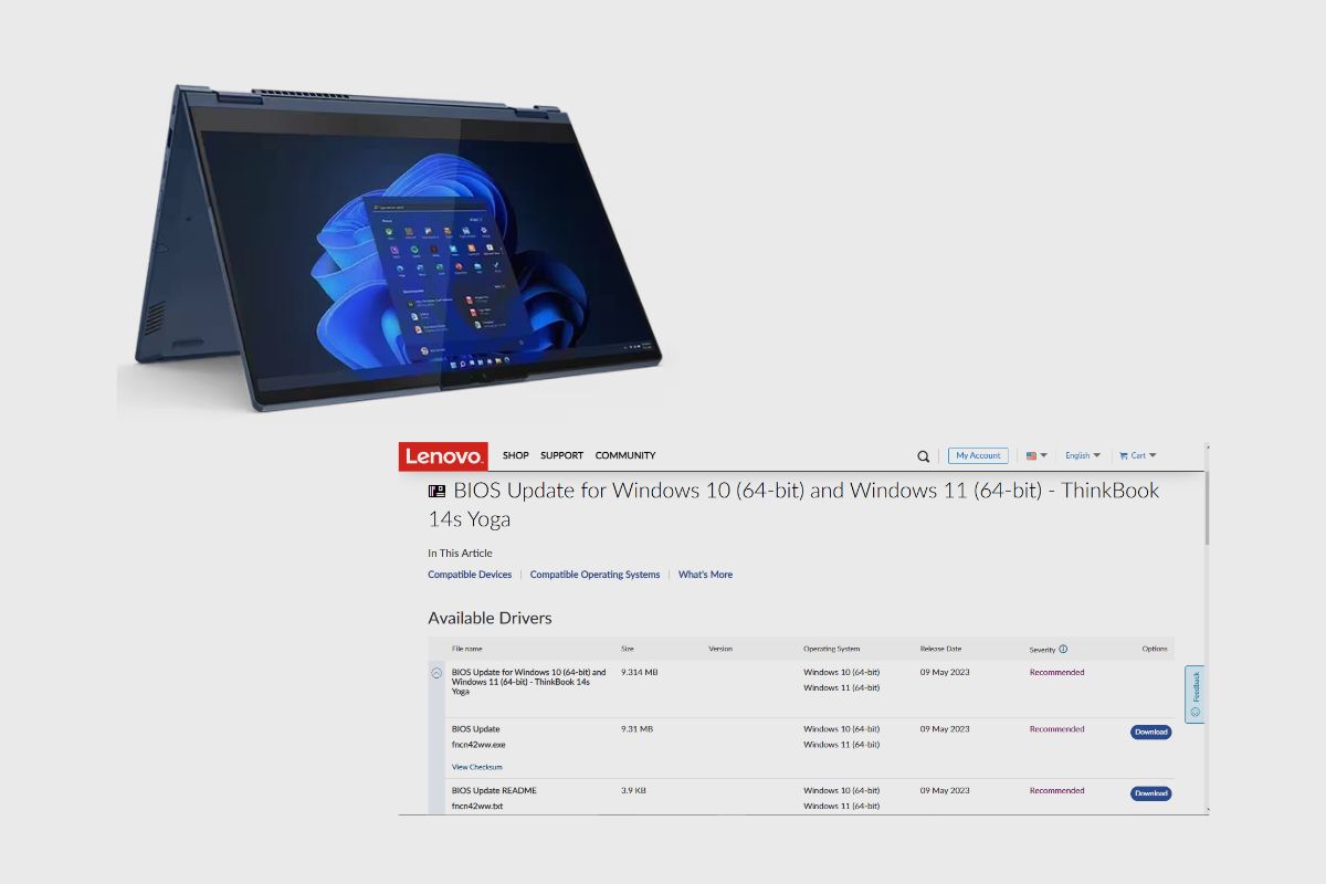 How to update the BIOS on the ThinkBook 14s Yoga? - TECH GURU GUY