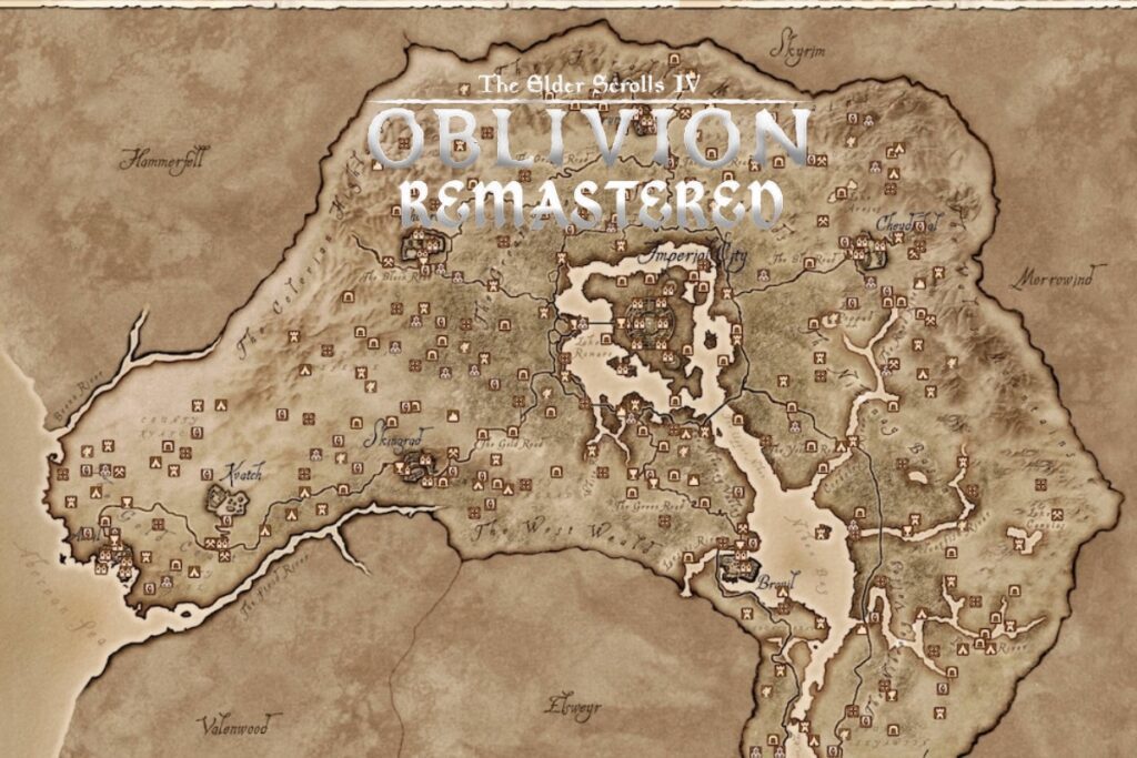 Elder Scrolls IV Oblivion Remastered Interactive Maps Now Live - TECH GURU GUY